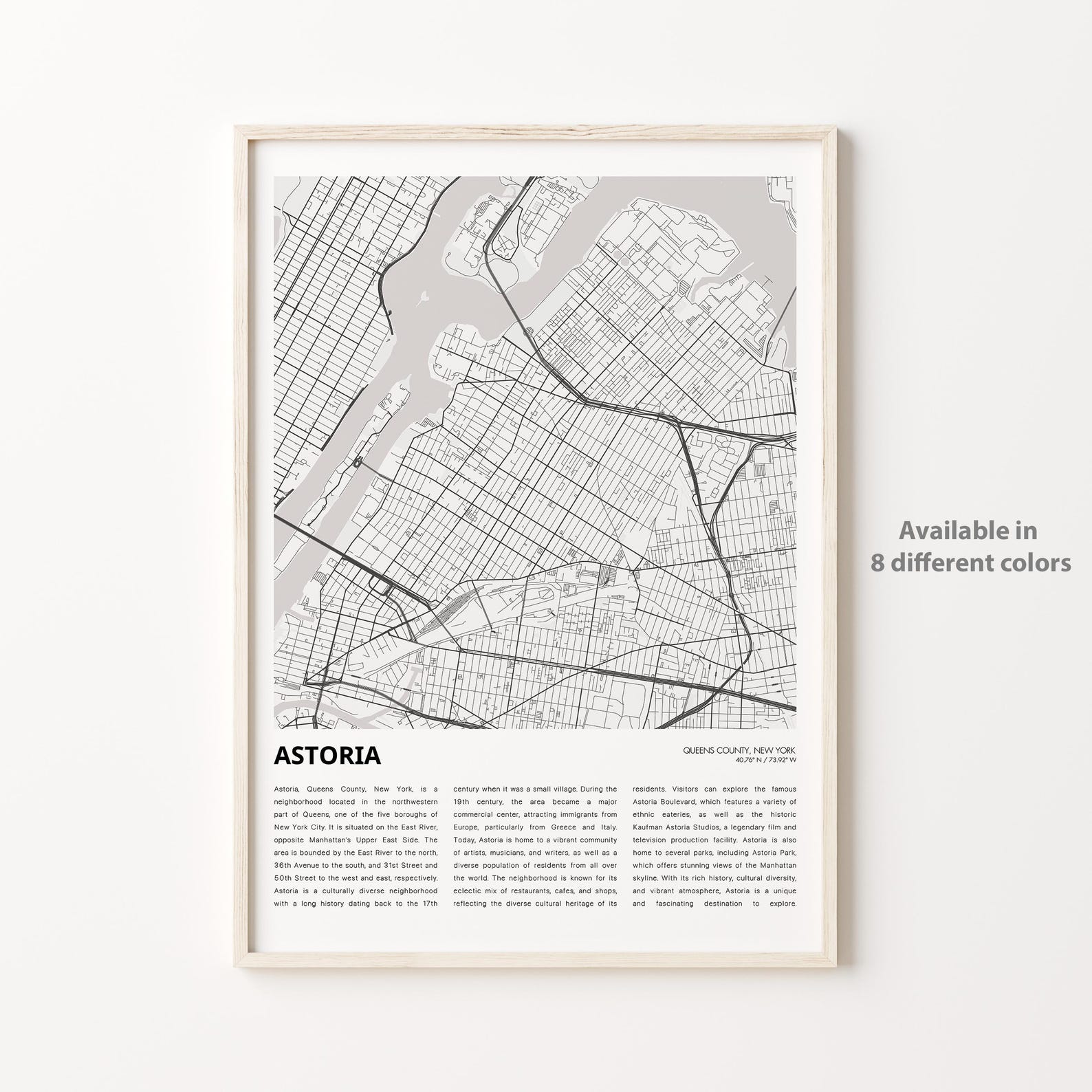 Astoria Map Print, Astoria Travel Map, Astoria Wall Decor Art, Astoria ...