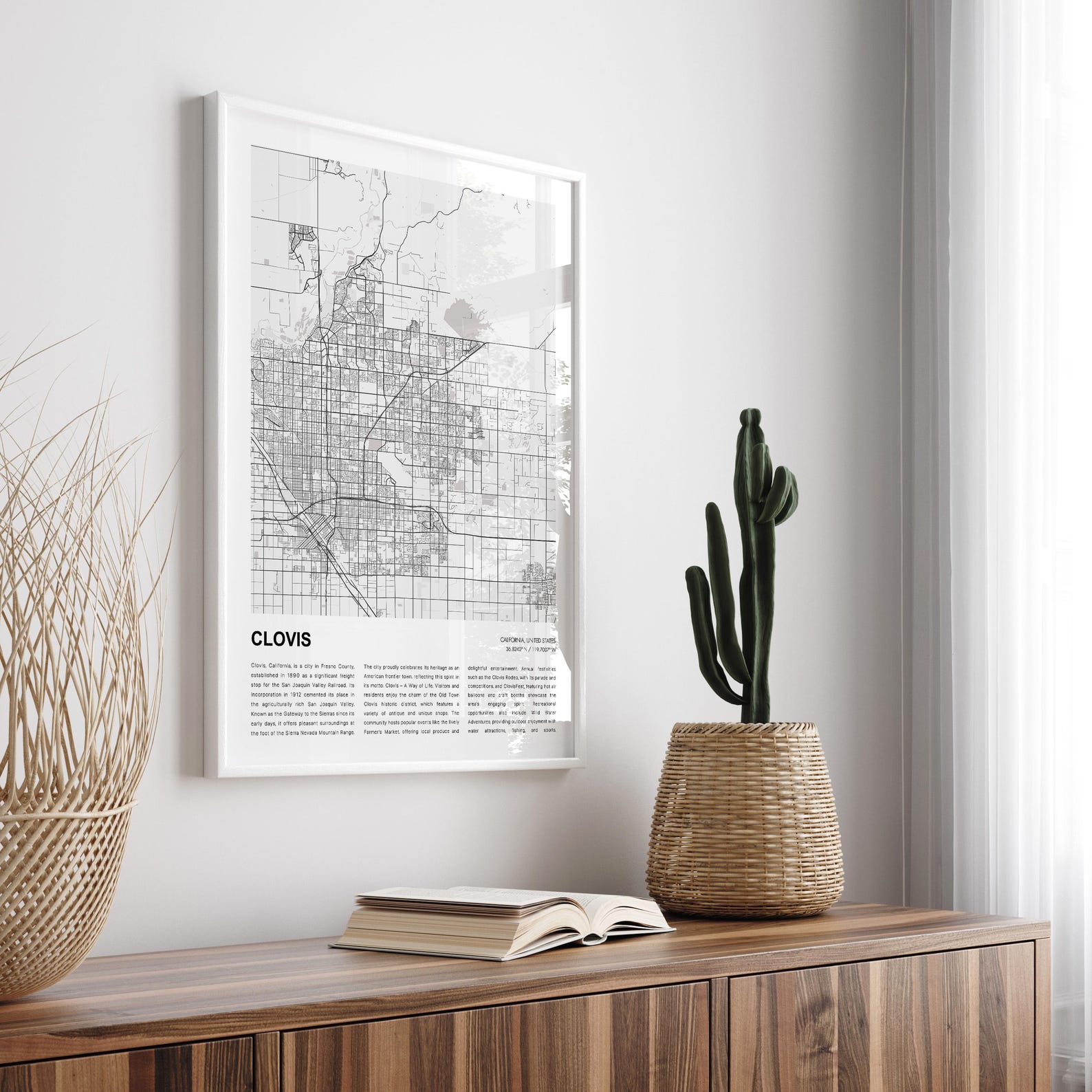 Clovis Map Print, Clovis Travel Map, Clovis Wall Decor Art, Clovis ...