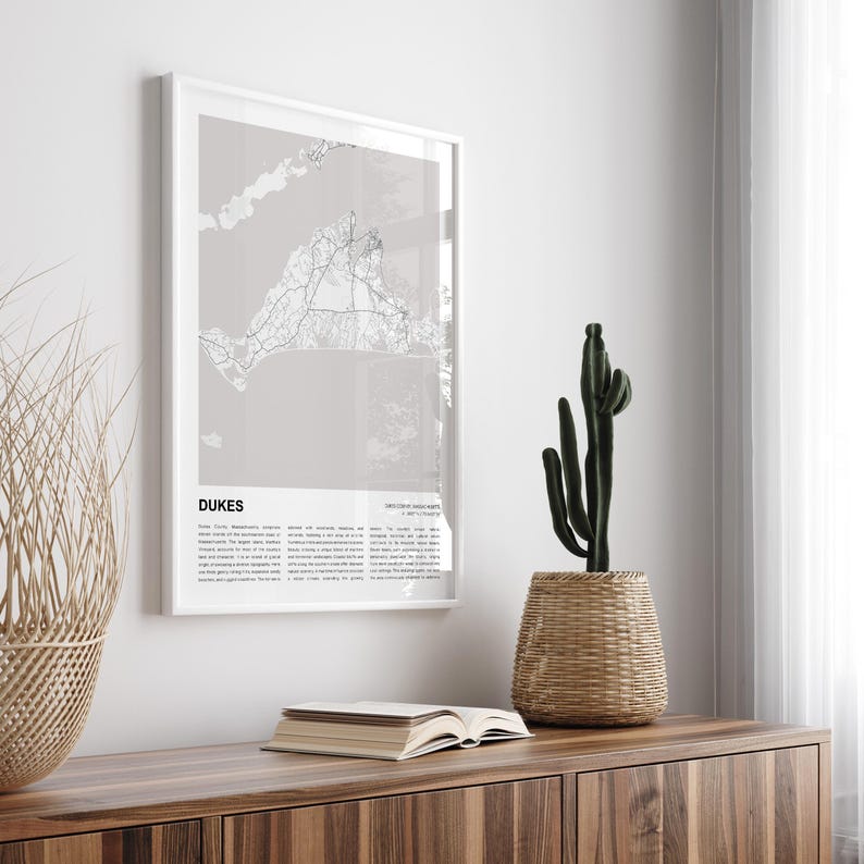 Dukes Map Print, Dukes Travel Map, Dukes Wall Decor Art, Dukes ...