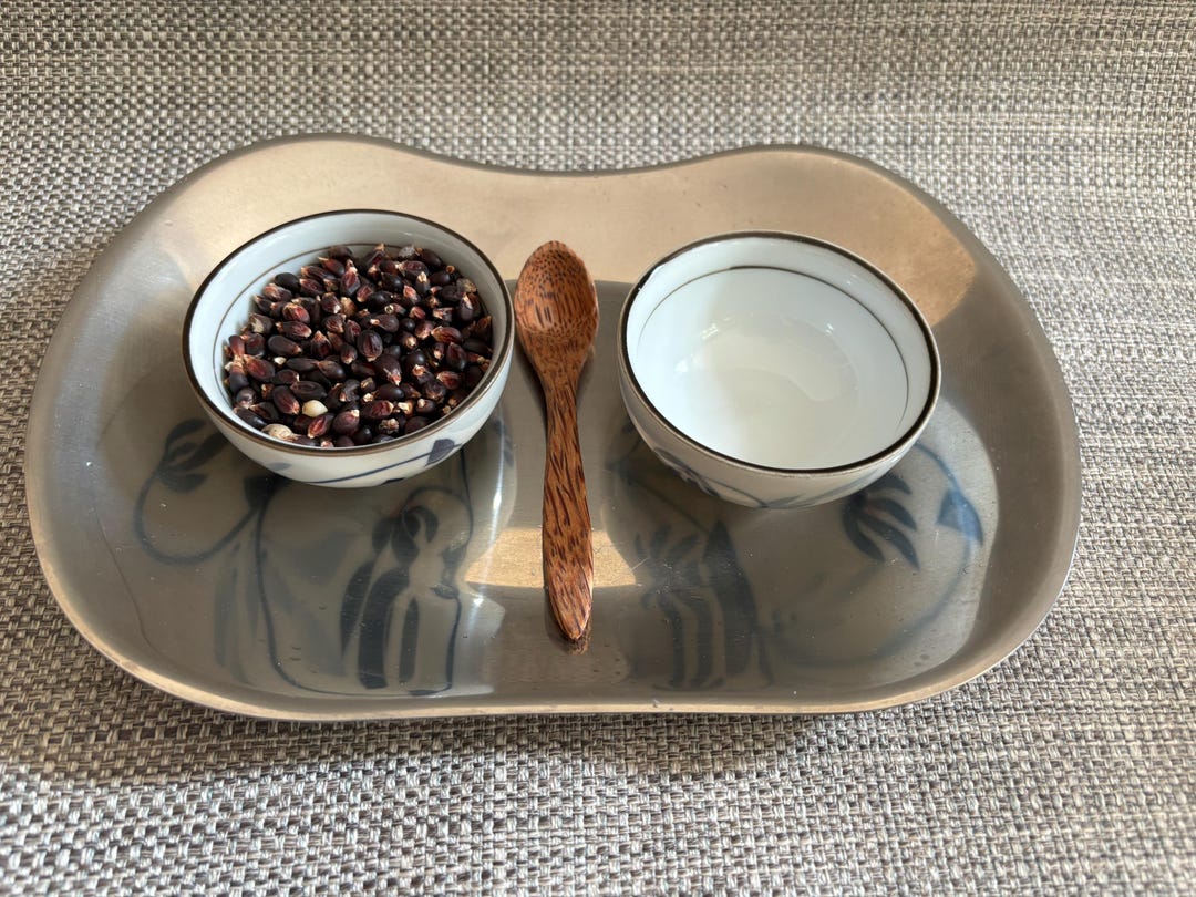 Montessori Spooning Material Practical Life Work With Metal Tray ...