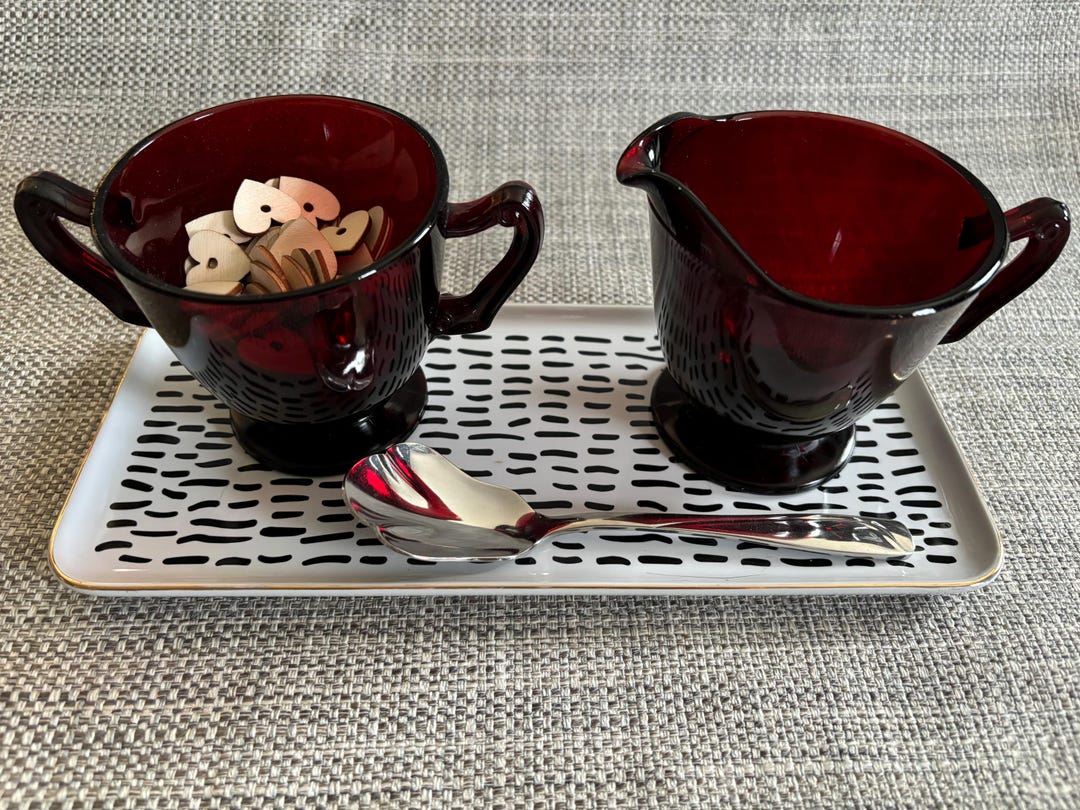 Practical Life Extension Spooning and Pouring 1:1 With Red Glass ...