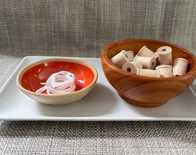 Spool Threading Montessori Material for Practical Life Children's House ...