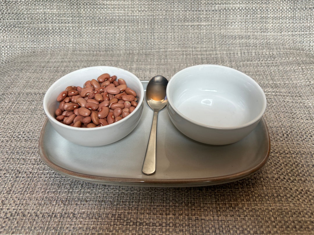Montessori Method Inspired Practical Life 1:1 Dry Spooning White ...