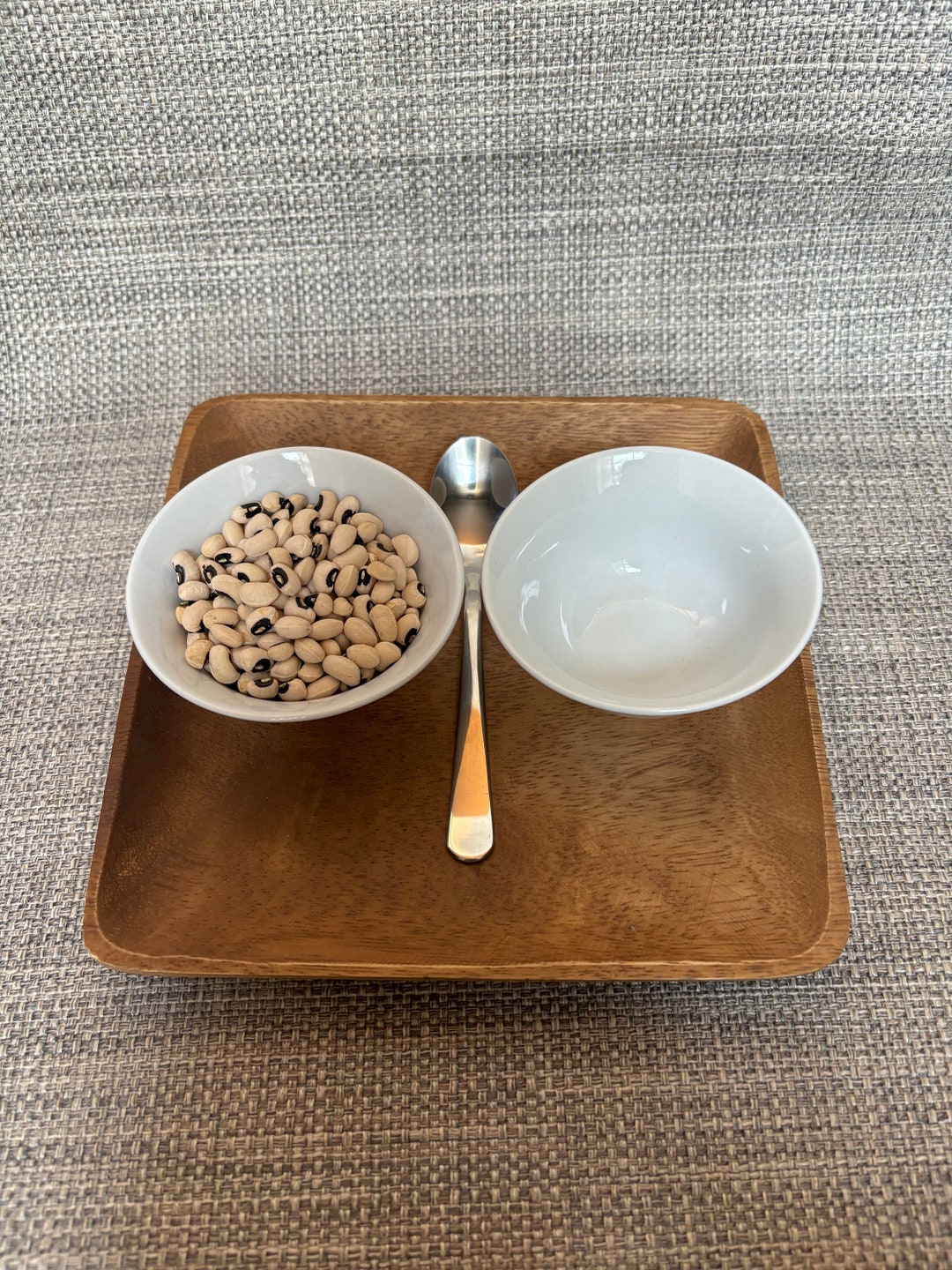 Montessori Method Inspired Practical Life 1:1 Dry Spooning Black Eyed ...