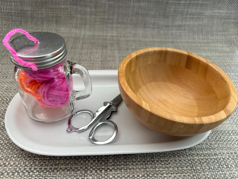 Montessori Method Inspired Practical Life Yarn Snipping Activity With ...