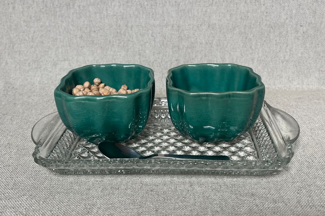 Montessori Inspired Practical Life Spooning 1:1 Green Handmade Bowls - Etsy