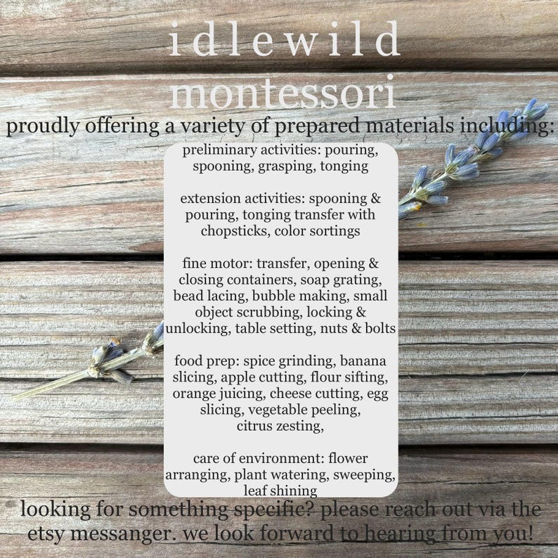 Spool Threading Montessori Material for Practical Life Children's House ...