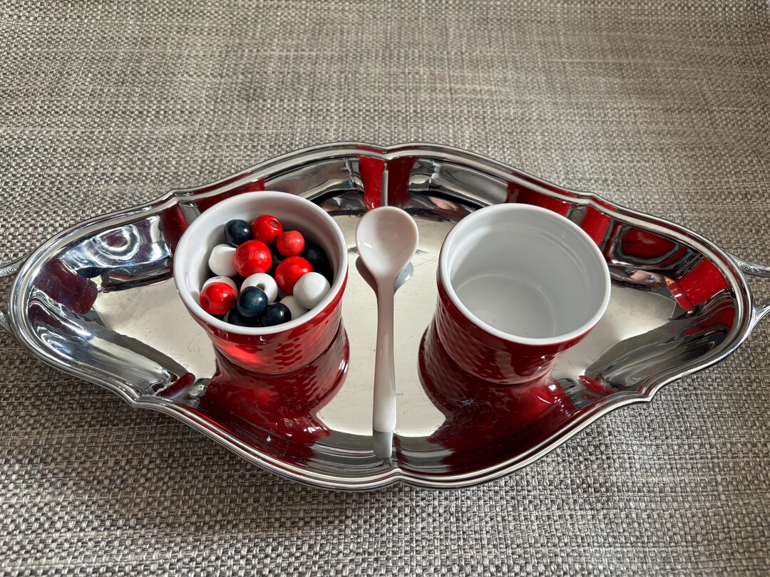 Practical Life Lesson Materials for Spooning Red White and Blue Theme ...