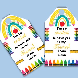 I Am so Excited to Have You as My Teacher, Happy First Day of School ...