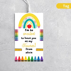 I Am so Excited to Have You as My Teacher, Happy First Day of School ...