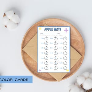 Printable Preschool Math Addition Worksheets, Apple Math Addition ...