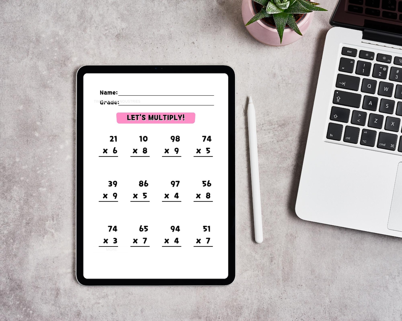 Printable Multiply Activity for Kids,editable Multiplication Worksheets ...