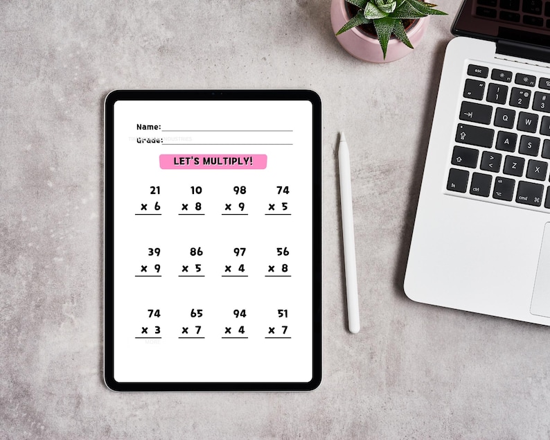 Printable Multiply Activity for Kids,editable Multiplication Worksheets ...