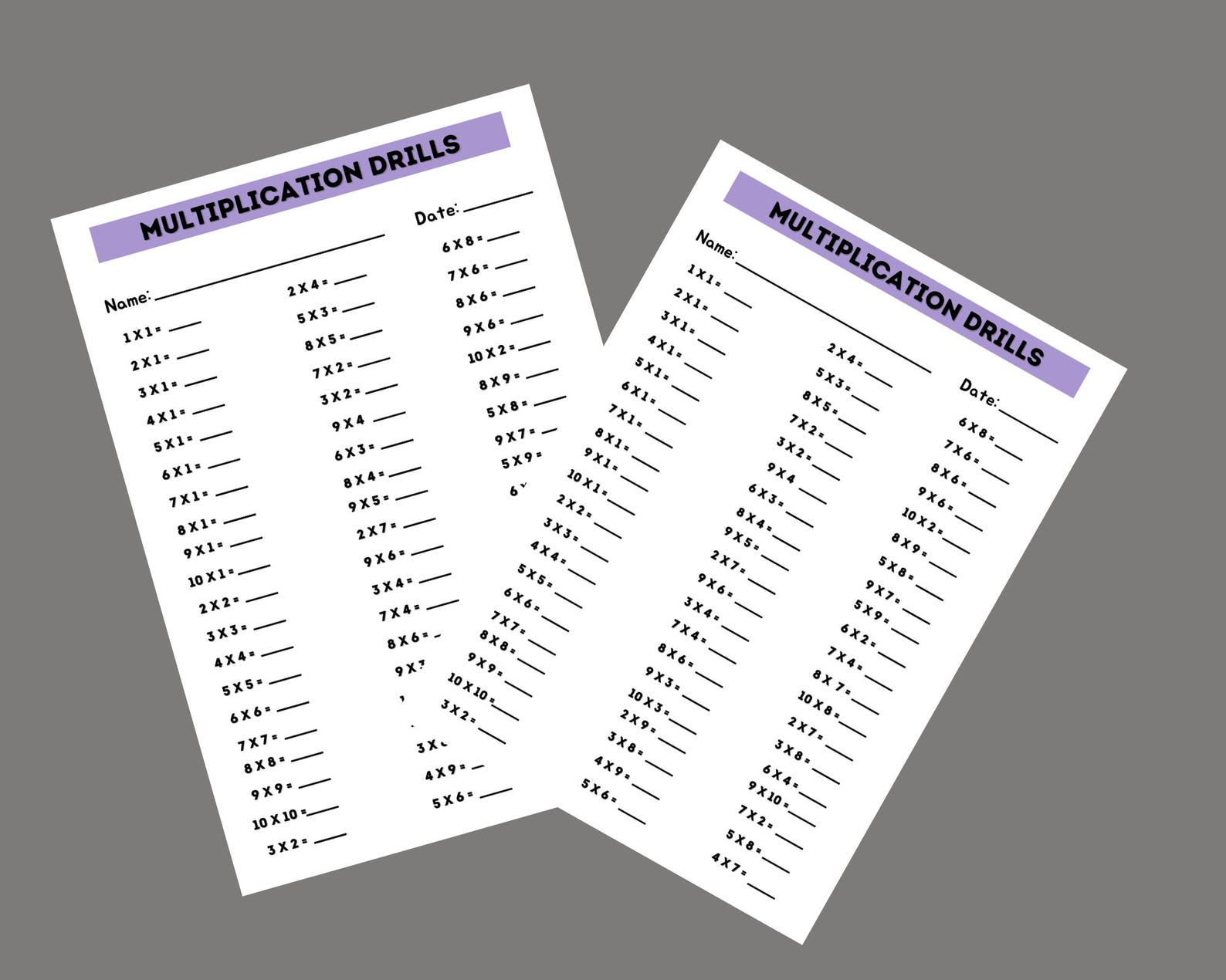 Printable Multiply Activity for Kids,multiplication Worksheets ...