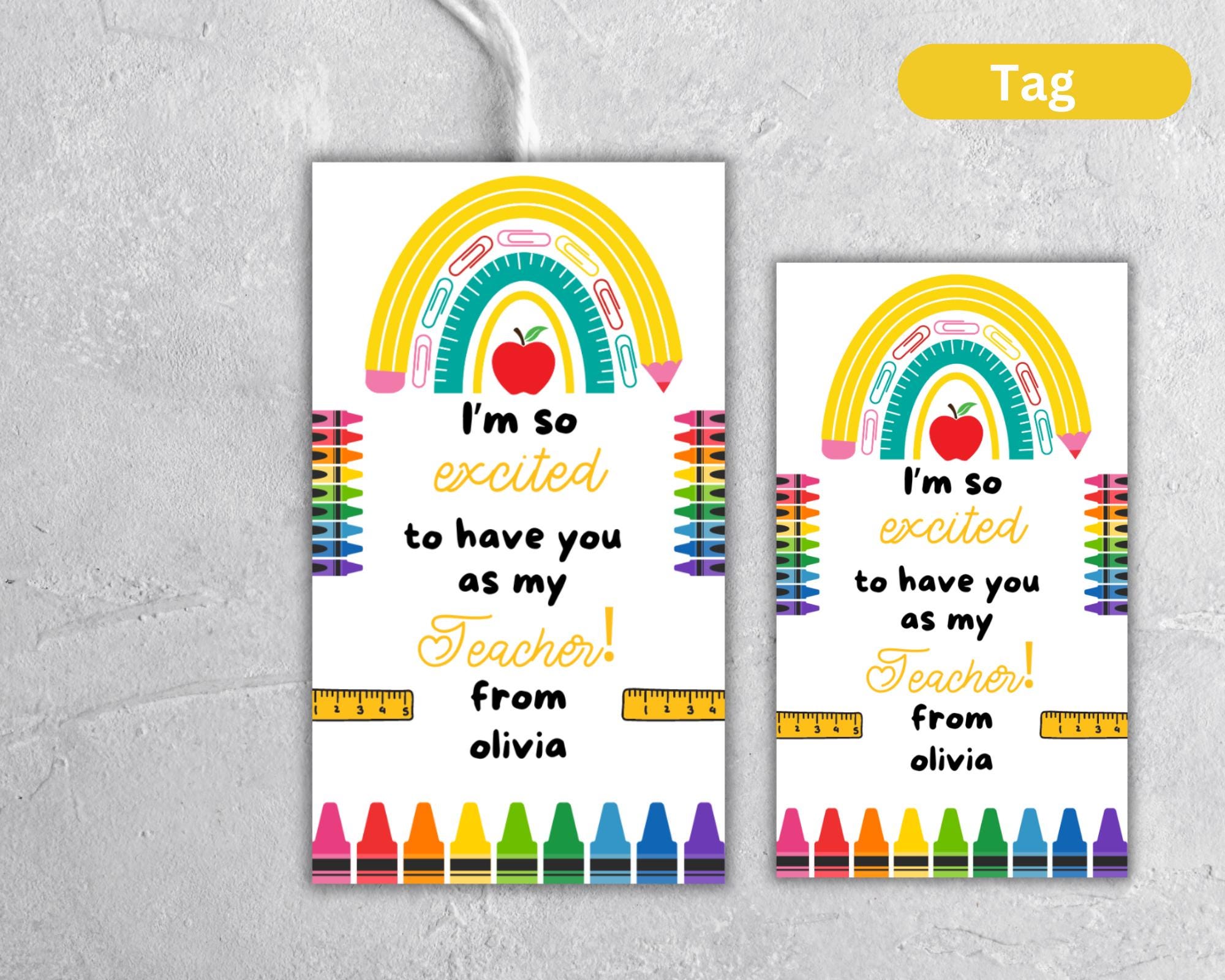 I Am so Excited to Have You as My Teacher, Happy First Day of School ...