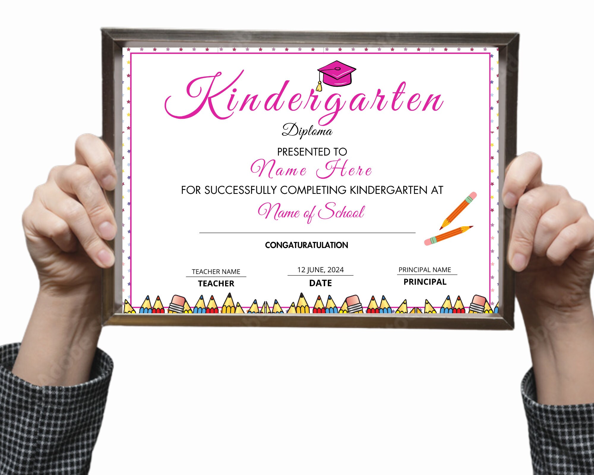 Kindergarten Graduation Certificate, Kindergarten Diploma, Kindergarten ...