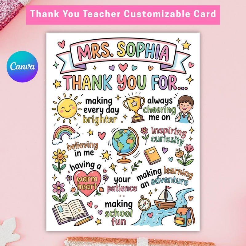 Teacher Leaving Cards - Etsy UK