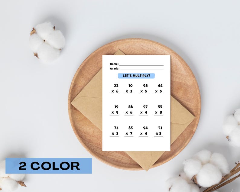 Printable Multiply Activity for Kids,editable Multiplication Worksheets ...