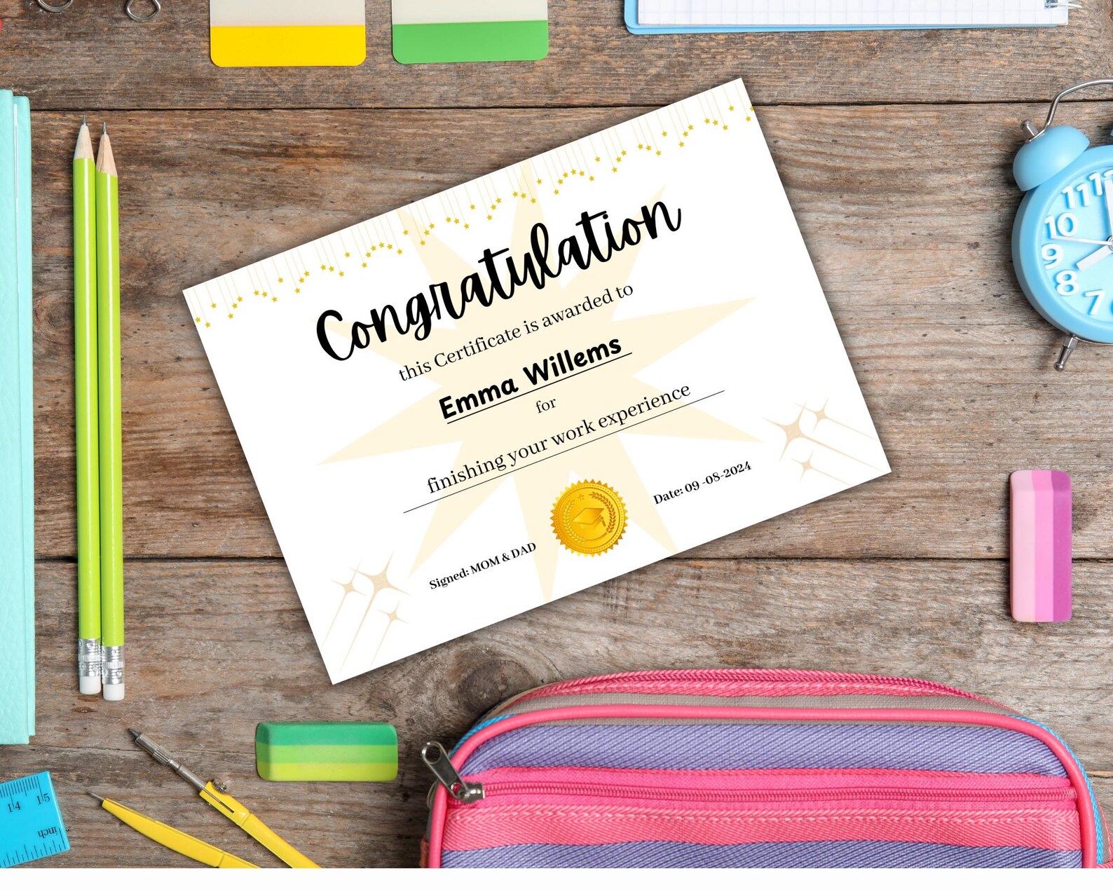 Printable Kids Congratulation Certificate, Certificate of Achievement ...