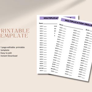 Printable Multiply Activity for Kids,multiplication Worksheets ...