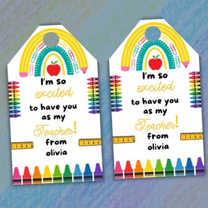 I Am so Excited to Have You as My Teacher, Happy First Day of School ...