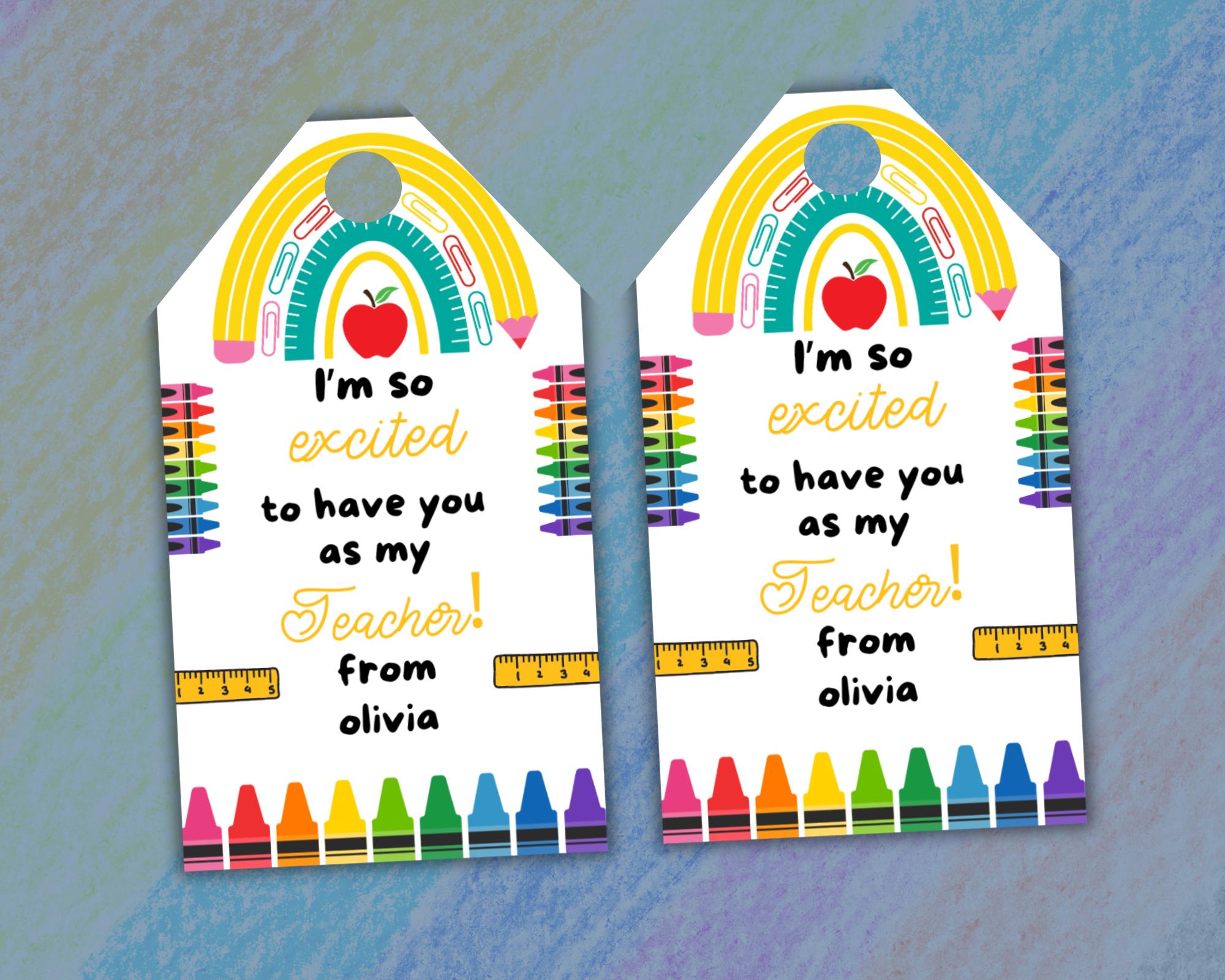 I Am so Excited to Have You as My Teacher, Happy First Day of School ...