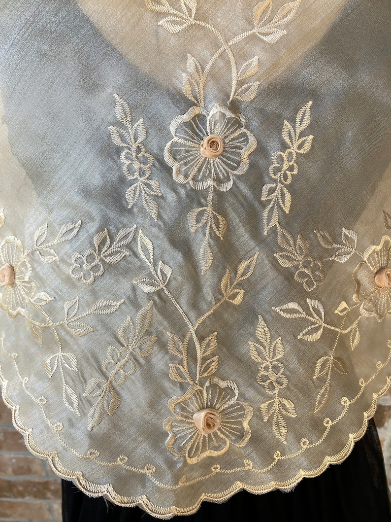 Free Pin, Adult-size Filipiniana Embroidered Alampay, Handmade in the ...