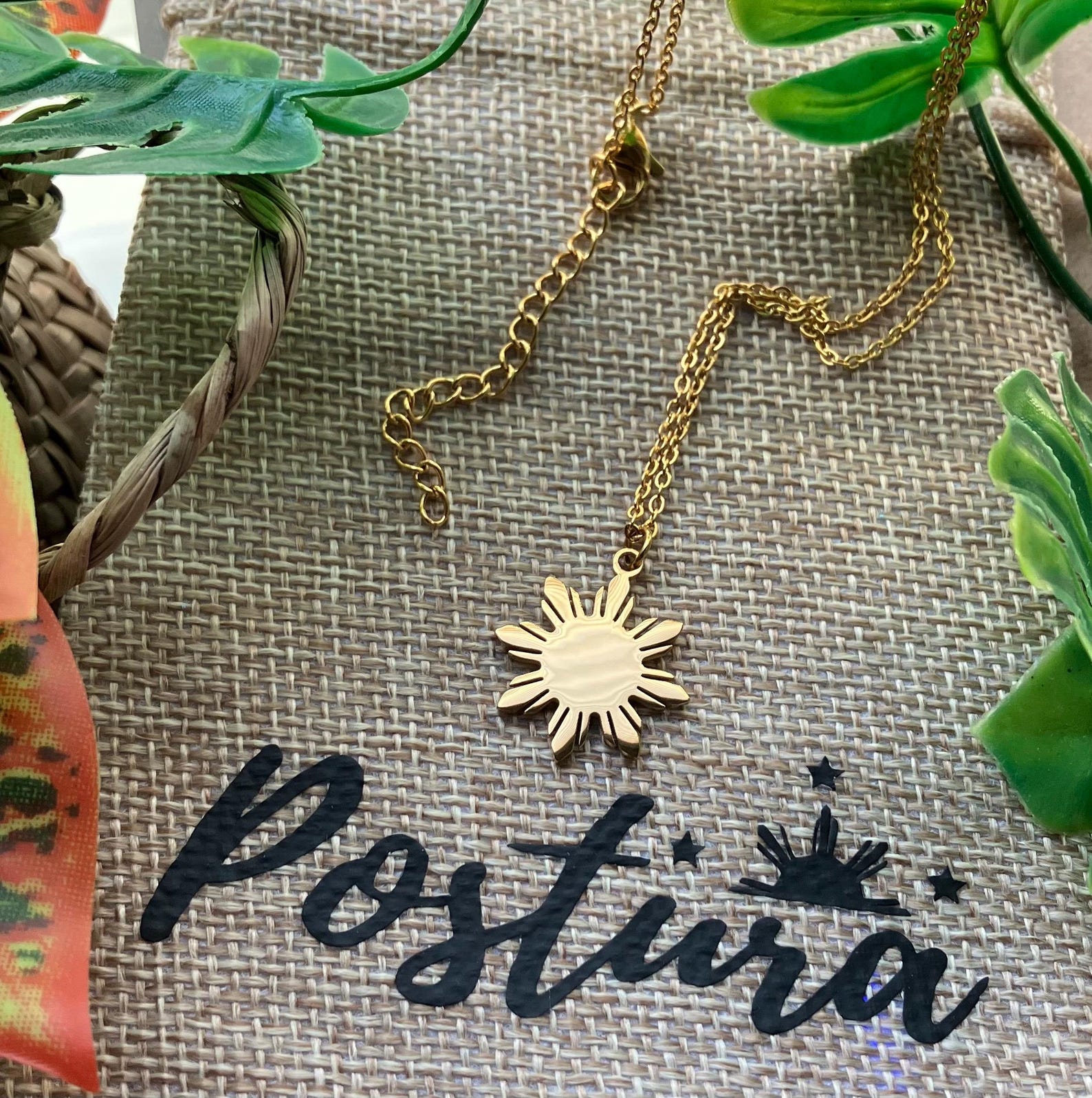 Philippine Sun Stainless Steel Necklace With Pendant, Filipino American ...