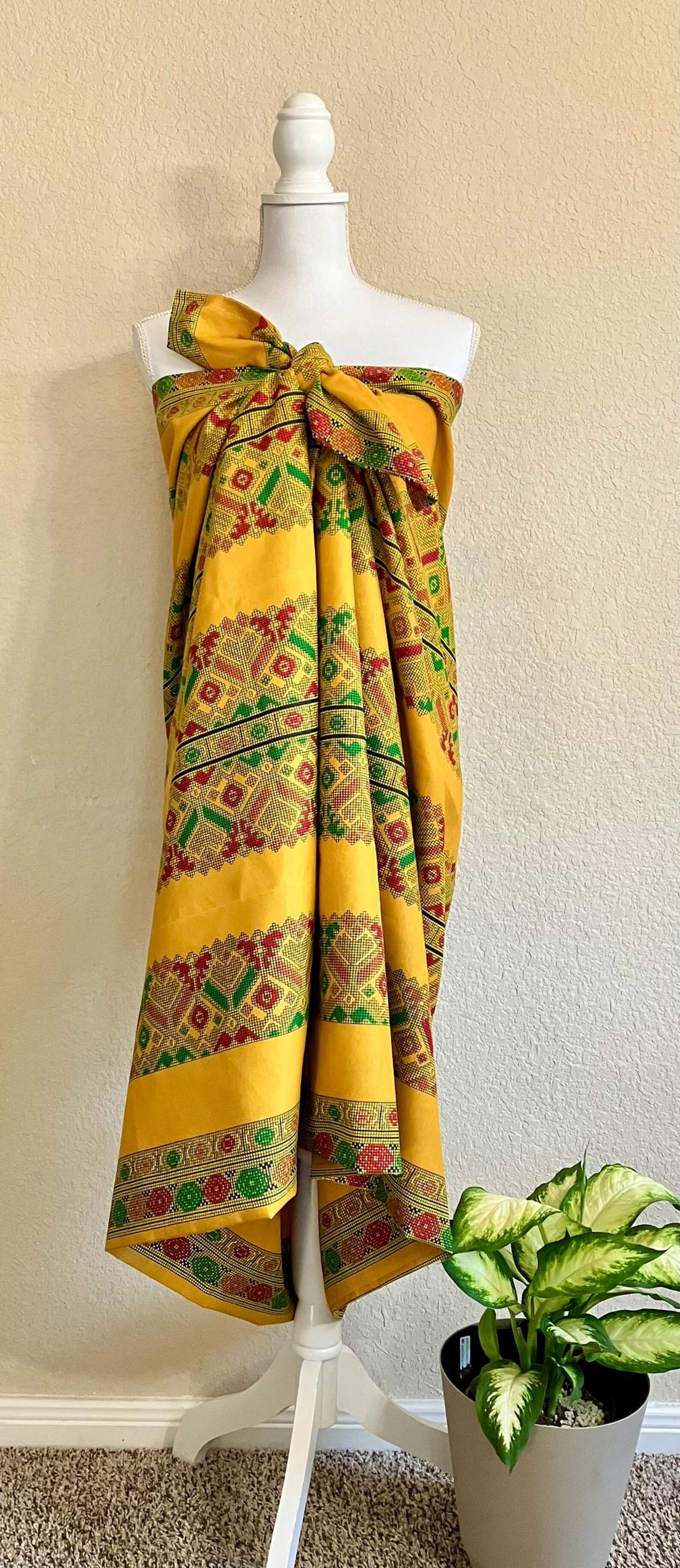 XL Size Philippine Malong/wrap. Traditional Filipino-bangsamoro Tubular Garment. Made in ...