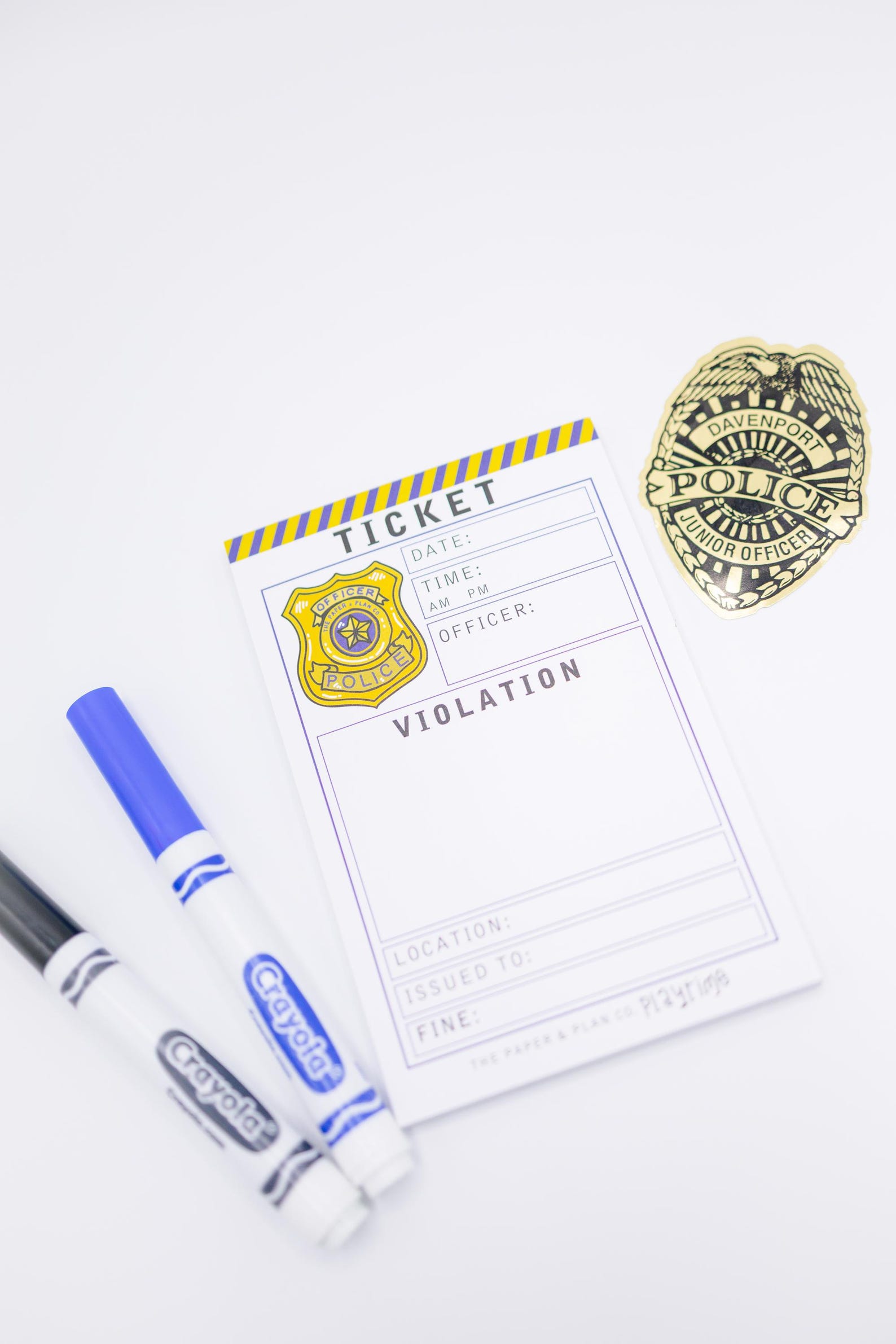 Playtime Pad®- Police Ticket Violation Pad - Etsy