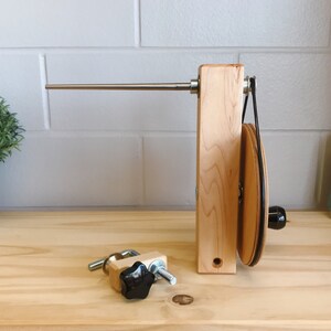 Handcrafted Maple Weavers' Shuttle Bobbin Winder for Use With Bobbins ...
