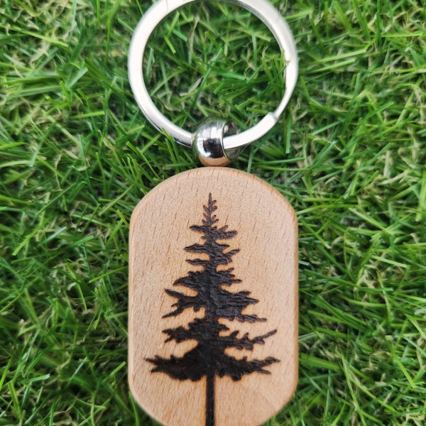 Tree Keychain - Etsy