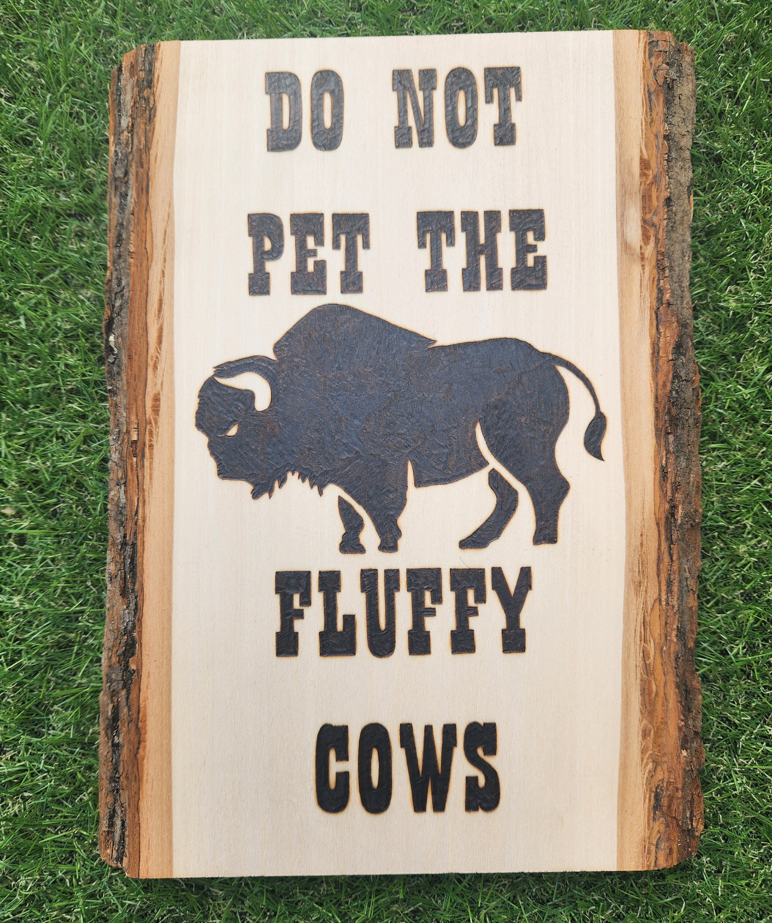 Do Not Pet the Fluffy Cows Sign - Etsy