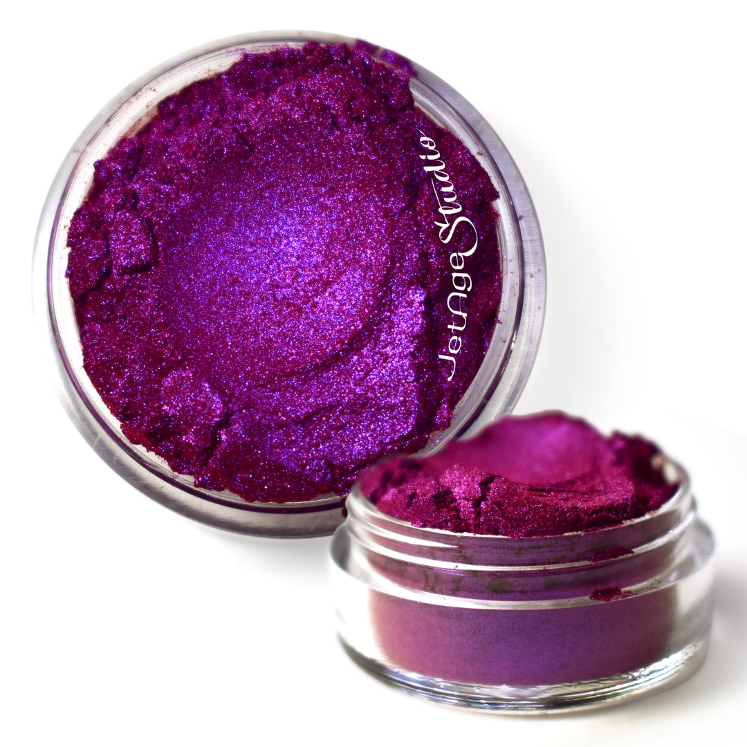 Dark Intense Raspberry Mica Powder #002: Resin, Clay, Cosmetics - Etsy
