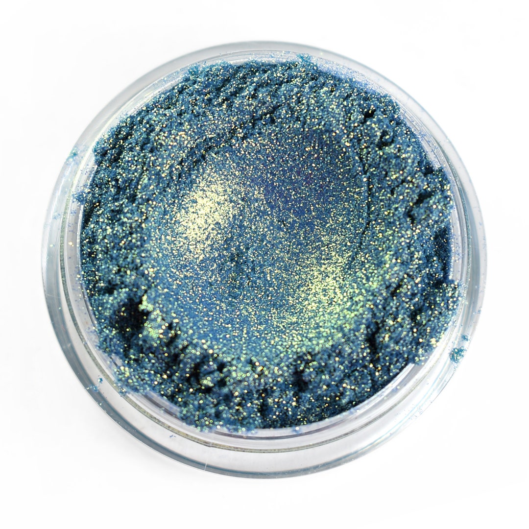Viridian Blue - Gold Reflecting Pearl Powder - Etsy