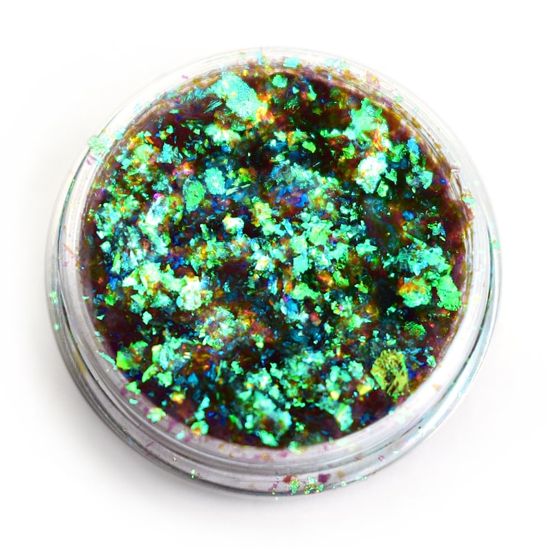 Amazon Green Ultra Opal FLAKE Transparent Dichroic Art Flake - Etsy