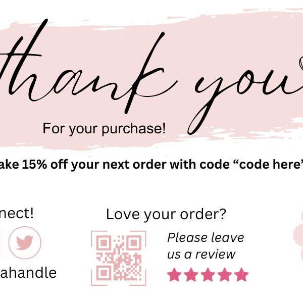 Package Insert - Etsy