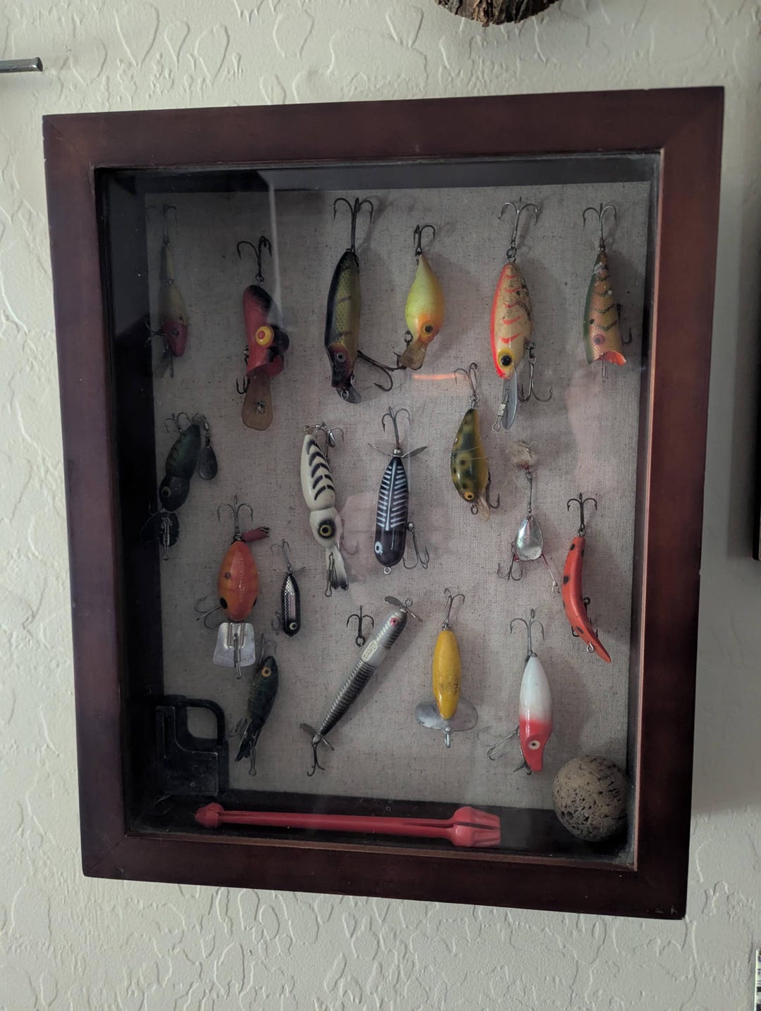 Vintage Fishing Lure Display Case (lures Included) - Etsy