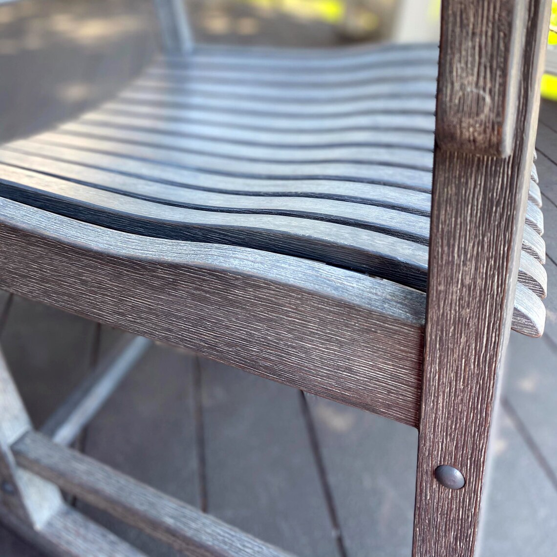 Americana Outdoor Rocking Chair | Weathered Gray | Weatherproof ...