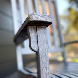 Americana Outdoor Rocking Chair | Weathered Gray | Weatherproof ...