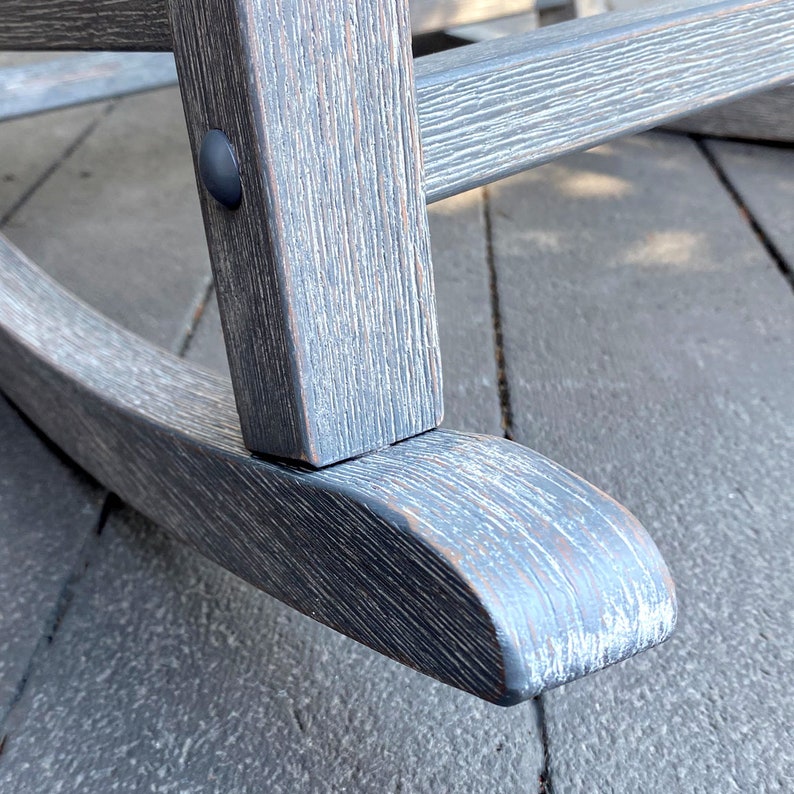 Americana Outdoor Rocking Chair | Weathered Gray | Weatherproof ...