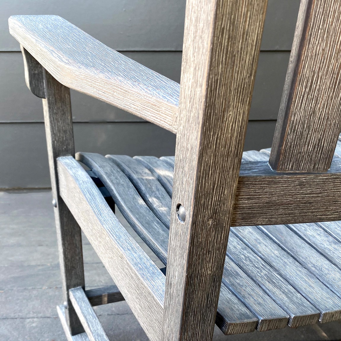 Americana Outdoor Rocking Chair | Weathered Gray | Weatherproof ...