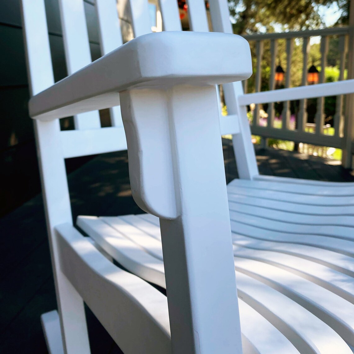 Americana Outdoor Rocking Chair | White Finish | Weatherproof ...