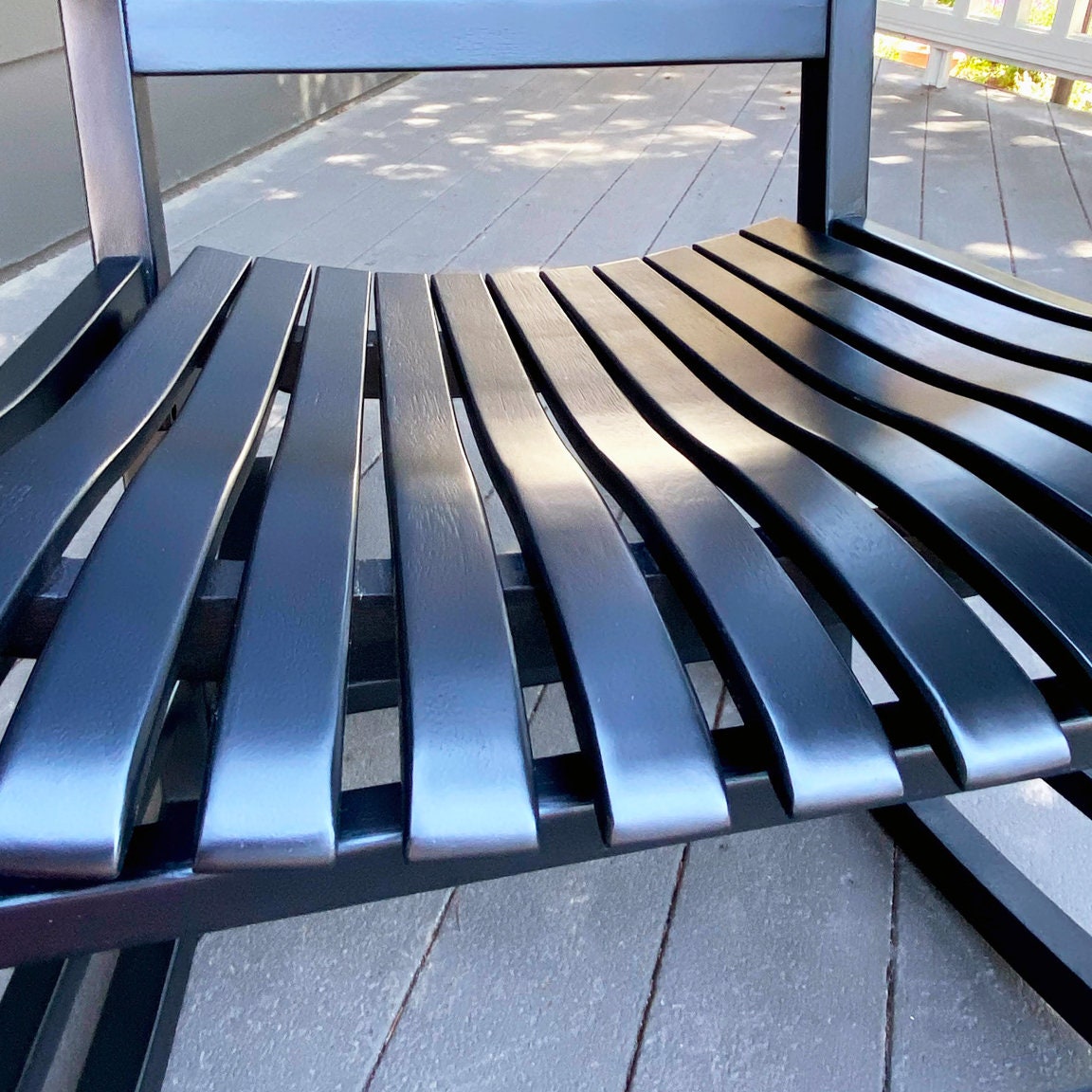 Americana Outdoor Rocking Chair | Black Finish | Weatherproof ...