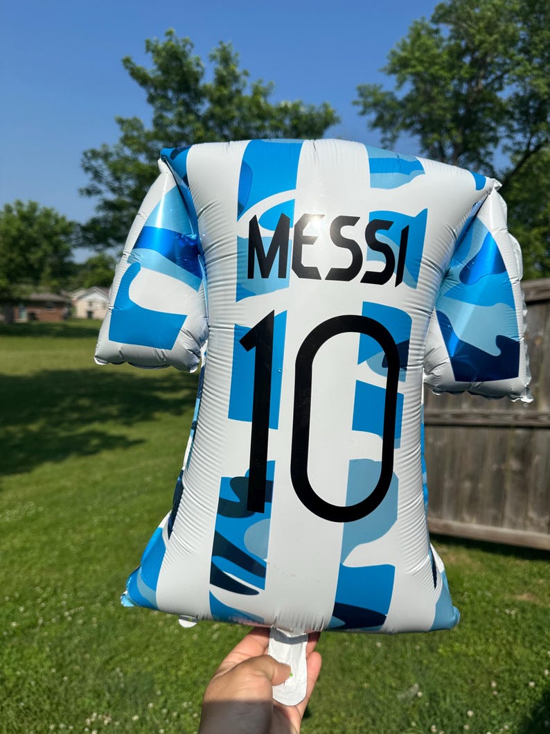 Messi Themed Balloon Bouquet - Etsy