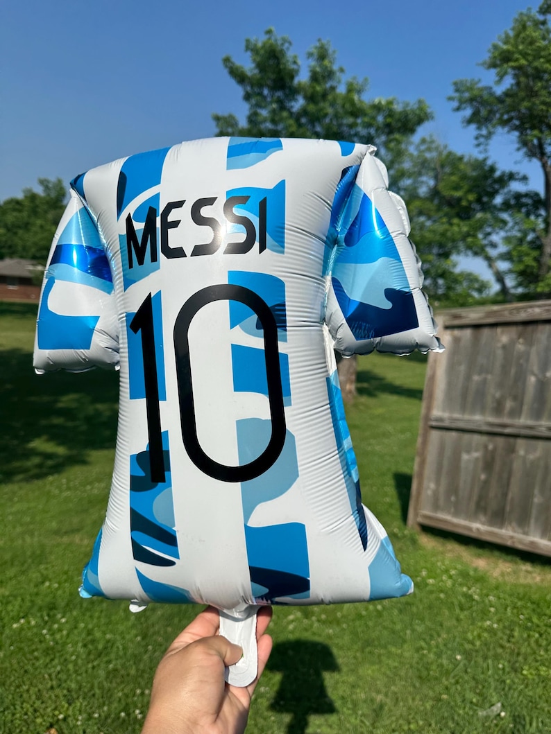 Messi Themed Balloon Bouquet - Etsy