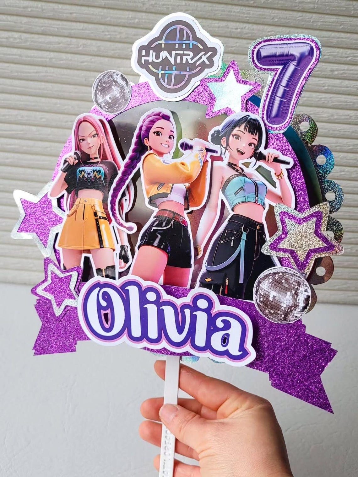 Topper Personalizado Para Pastel | Cake Topper Con Nombre Y Edad ...