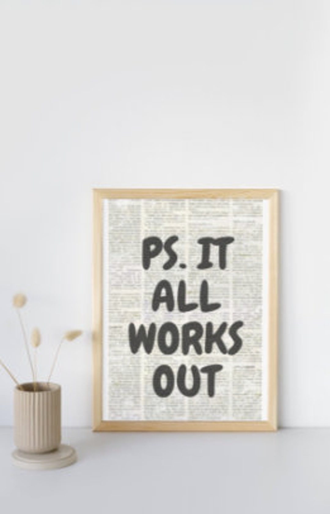 It All Works Out Poster, Newspaper Poster, Print at Home Poster ...
