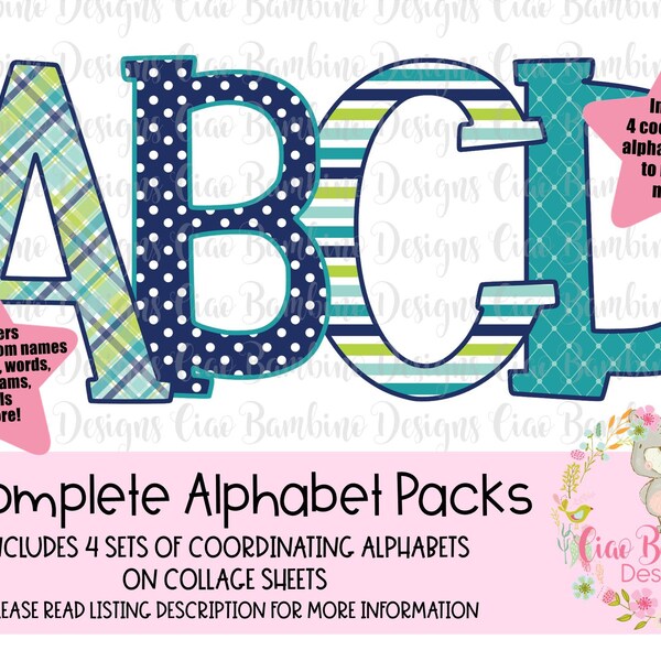 Navy Nursery Letters - Etsy