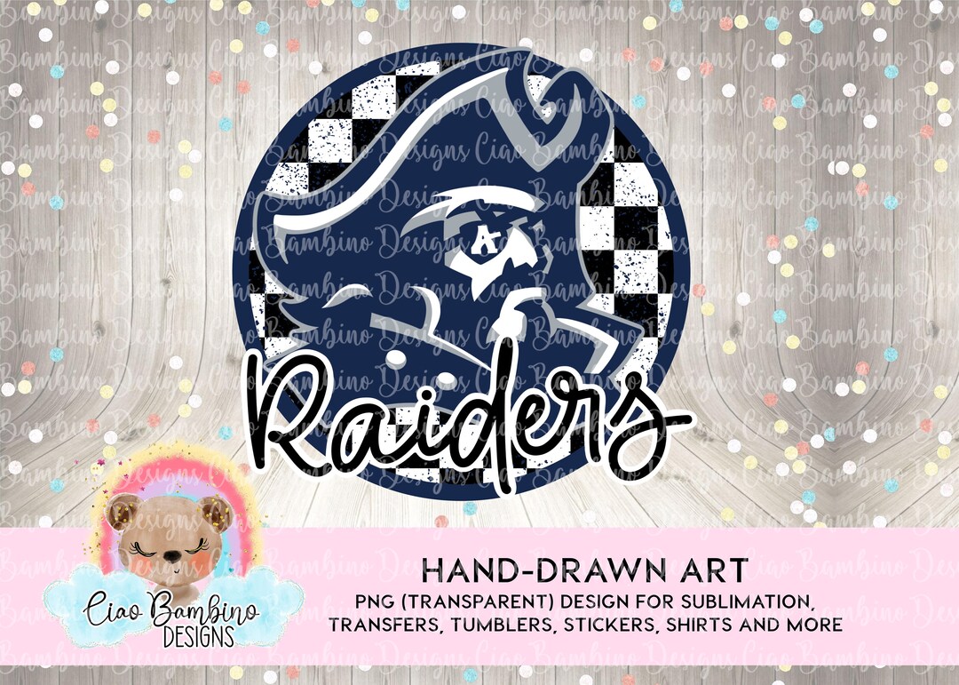 Raiders Mascot PNG for Sublimation Designs, Stickers, School Spirit ...
